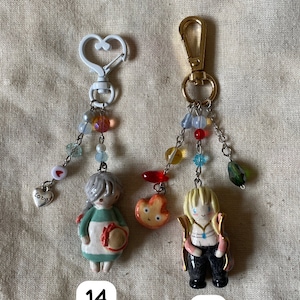 Ghibli Inspired Anime Ceramic Keychains - Etsy