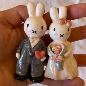 Personalized Wedding Miffy Couple Figurine | Custom Anniversary Gift ...