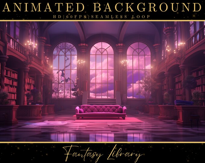 Vtuber Background Animated Room | Vtuber Overlay Animated | Stream ...