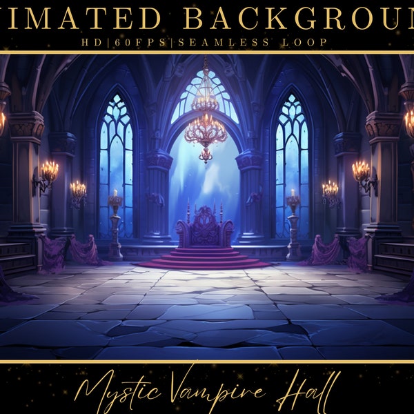 Vtuber Animated Vampire Background - Etsy