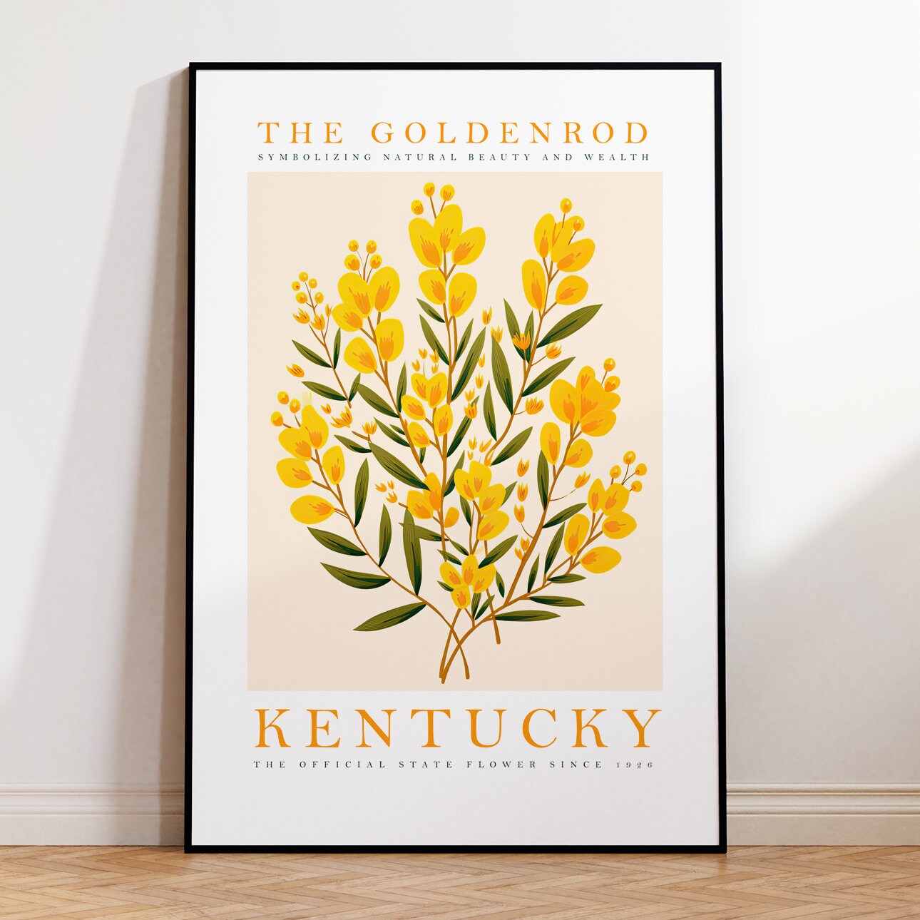 Kentucky State Flower Print | Goldenrod | Flower Prints | Trendy Floral ...