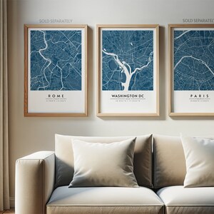 Washington DC City Map | 10 Color Variations | City Map Prints ...