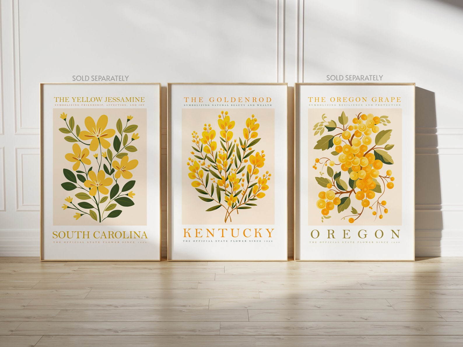 Kentucky State Flower Print | Goldenrod | Flower Prints | Trendy Floral ...
