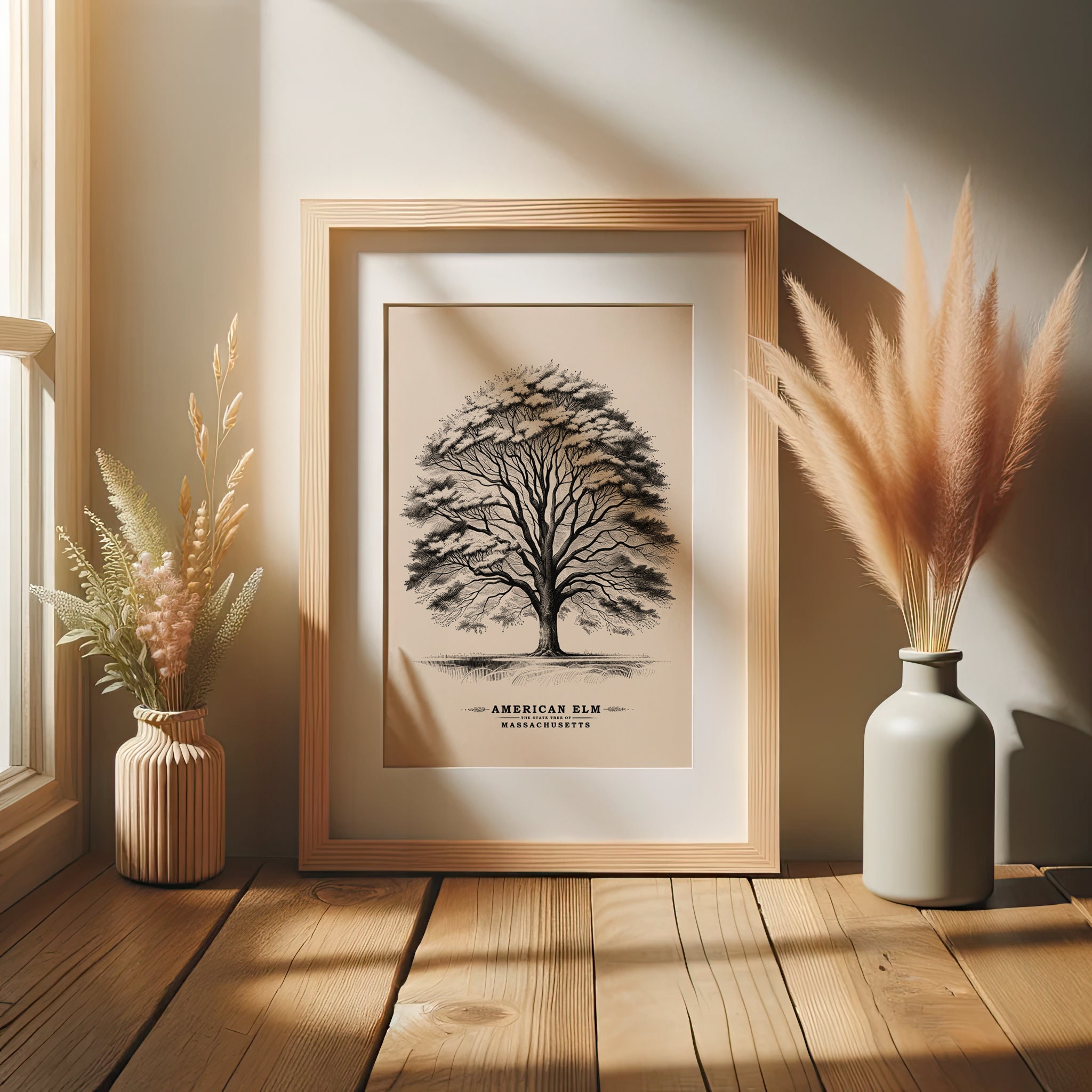 50 State Trees Vintage Sketch Bundle, Forest Print, Antique Tree ...