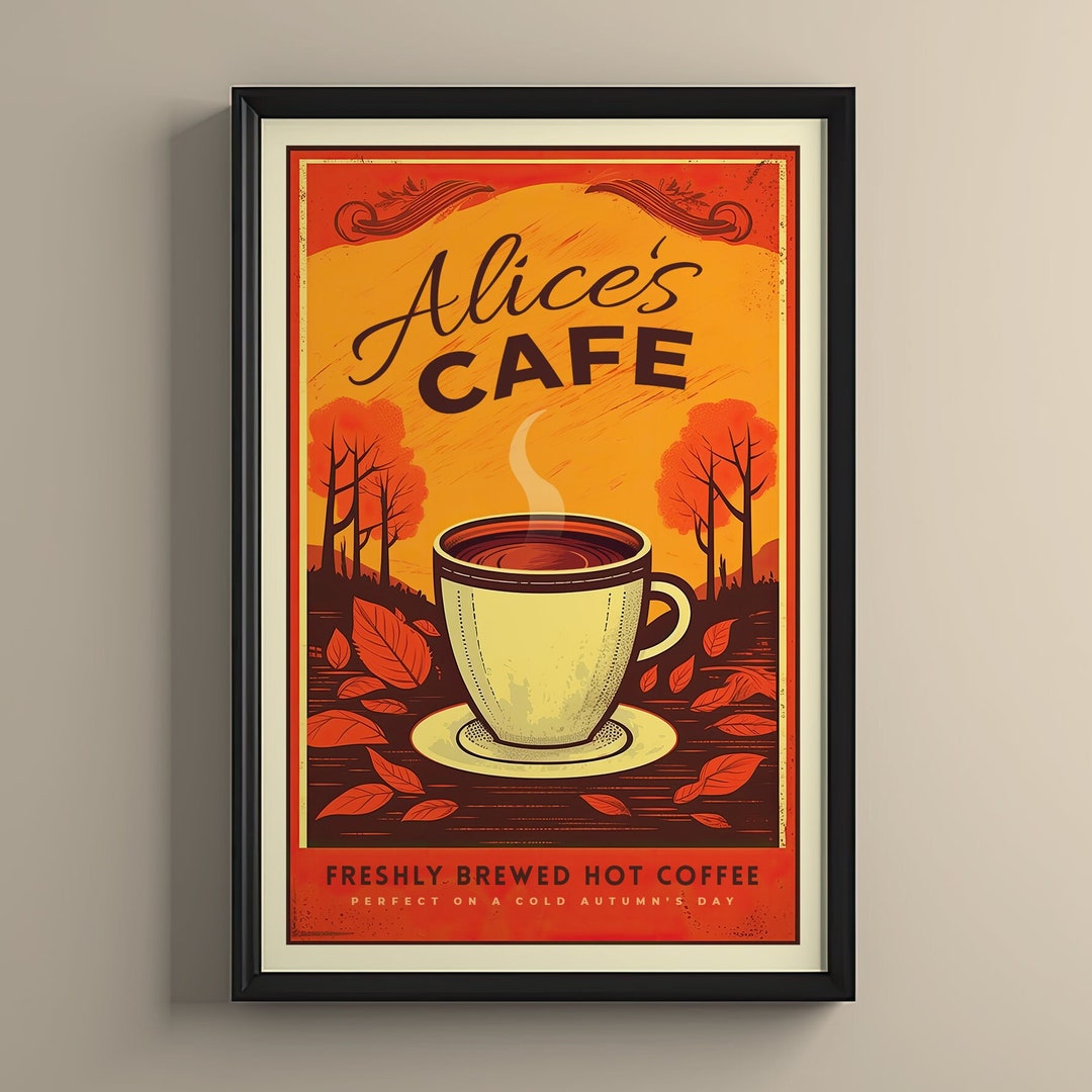Custom Coffee Cafe Print, Trendy Wall Art, Digital Download Print ...