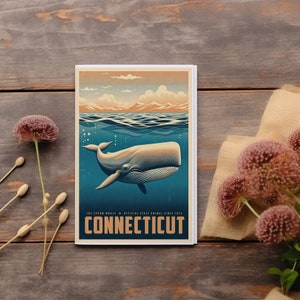 Connecticut State Animal | Vintage Prints | Sperm Whale | Print at Home ...