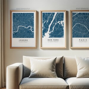 New York City Map | 10 Color Variations | City Map Prints | Instant ...