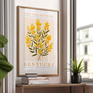 Kentucky State Flower Print | Goldenrod | Flower Prints | Trendy Floral ...