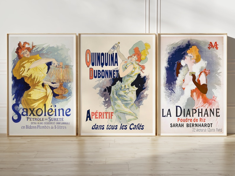 50 Printable Classic Vintage French Posters, Art Prints for Home Decor ...
