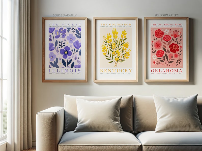 Kentucky State Flower Print | Goldenrod | Flower Prints | Trendy Floral ...
