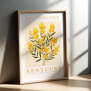 Kentucky State Flower Print | Goldenrod | Flower Prints | Trendy Floral ...