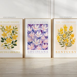 Louisiana State Flower Print | Magnolia | Flower Prints | Trendy Floral ...