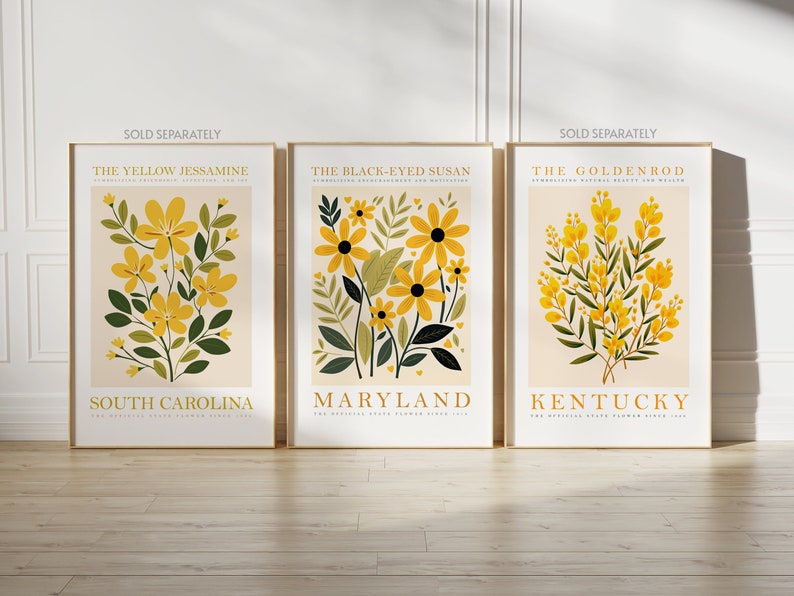 Maryland State Flower Print | Black-eyed Susan | Flower Prints | Trendy ...
