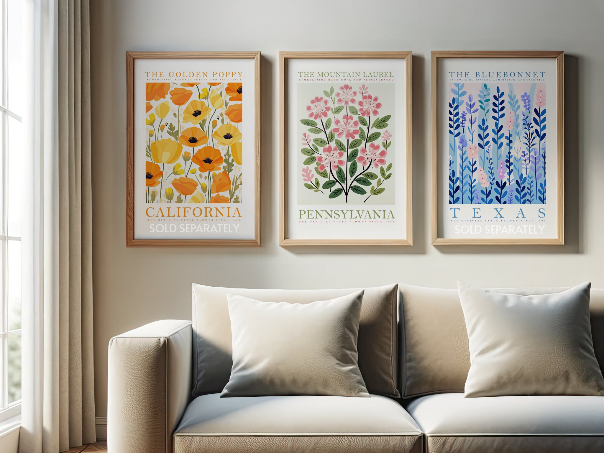 Pennsylvania State Flower Print, the Mountain Laurel, Flower Prints ...