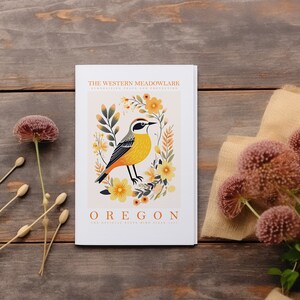 Oregon State Bird Print | Meadowlark | Print at Home | Wall Art ...