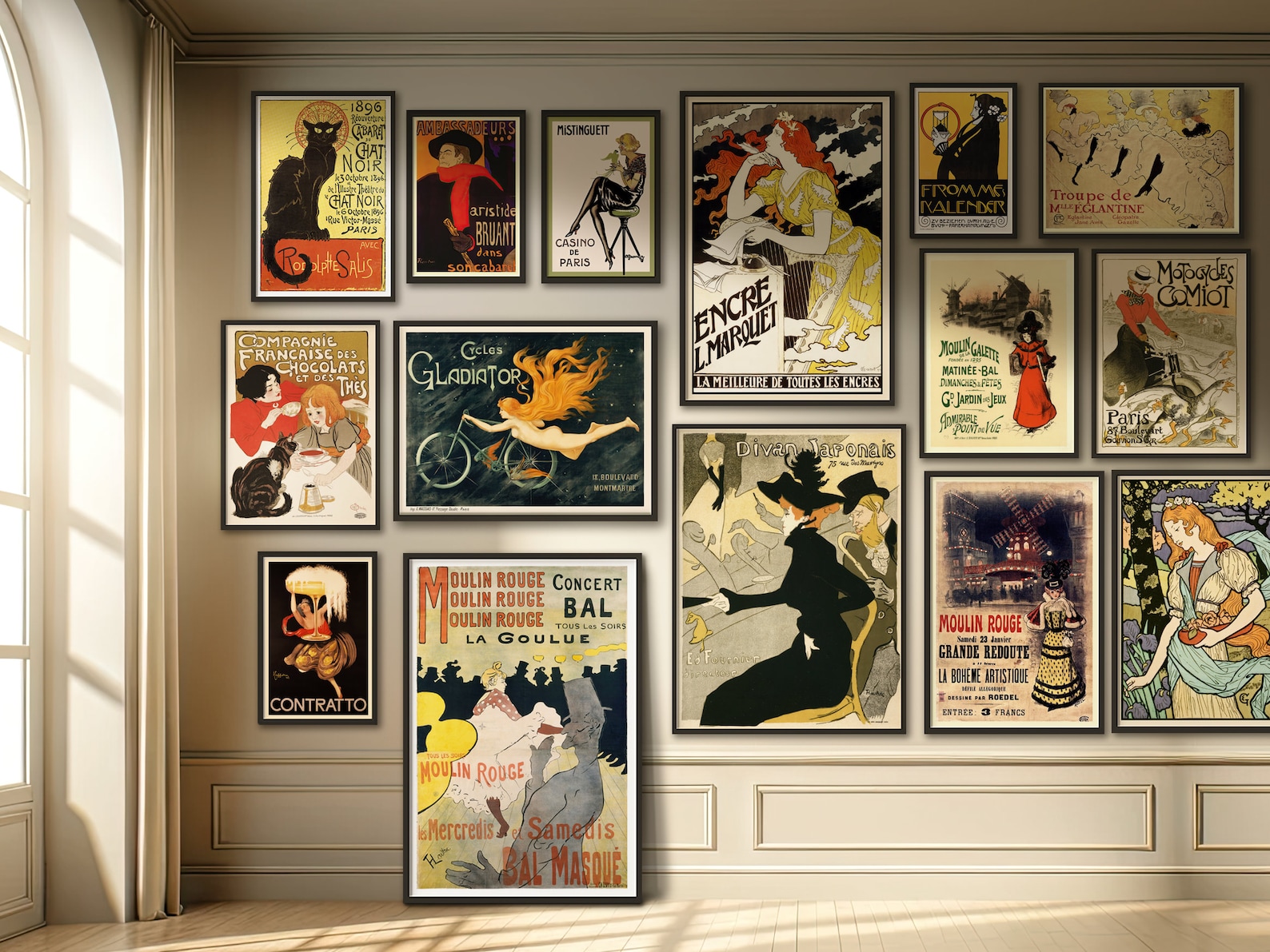 50 Printable Classic Vintage French Posters, Art Prints for Home Decor ...