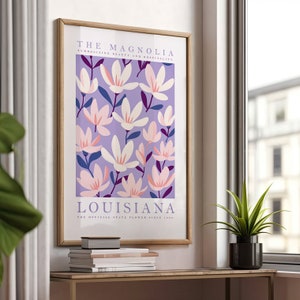 Louisiana State Flower Print | Magnolia | Flower Prints | Trendy Floral ...