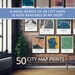 Atlanta City Map | 10 Color Variations | City Map Prints | Instant ...