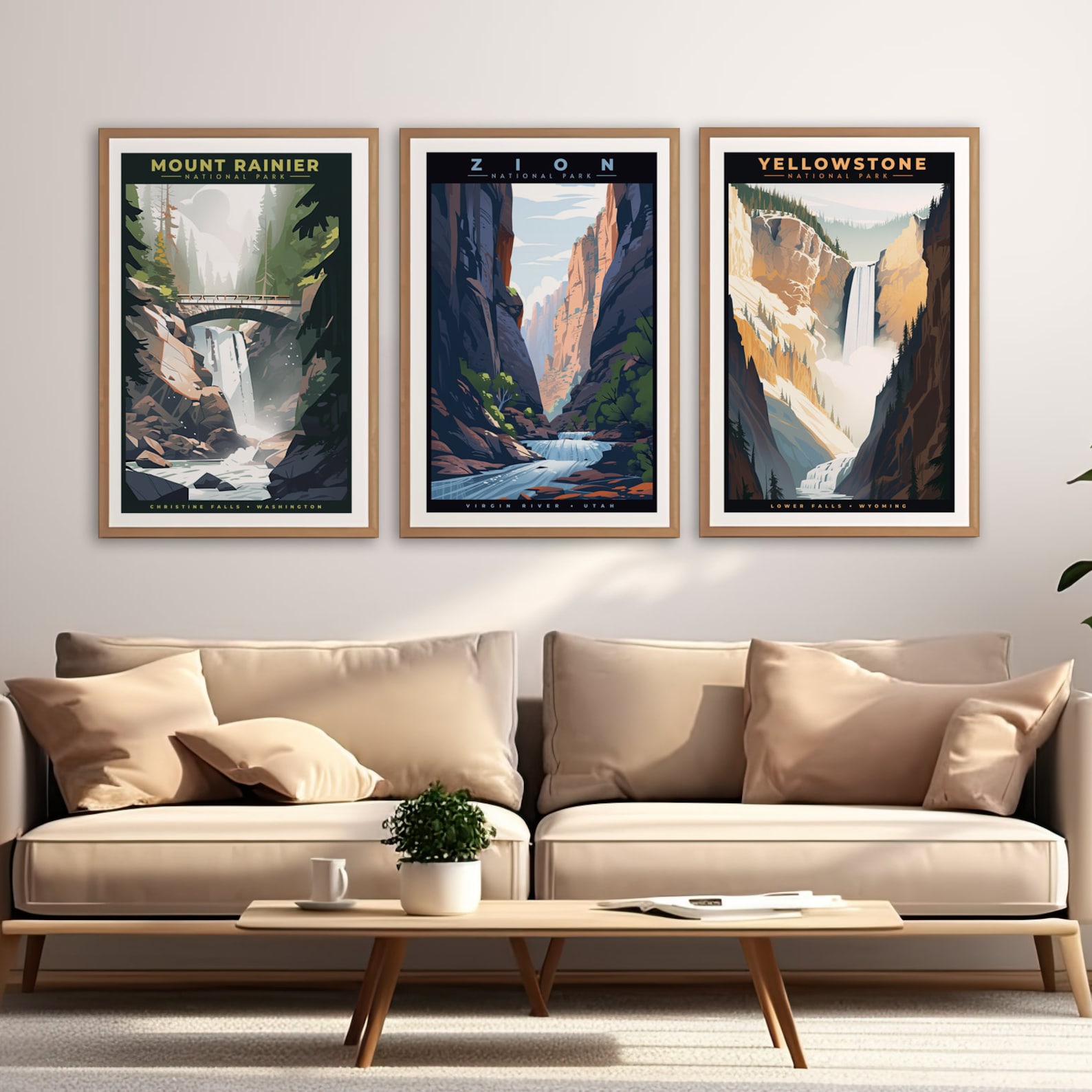 24 National Park Prints Bundle | Iconic Waterfalls | Posters | Print at ...