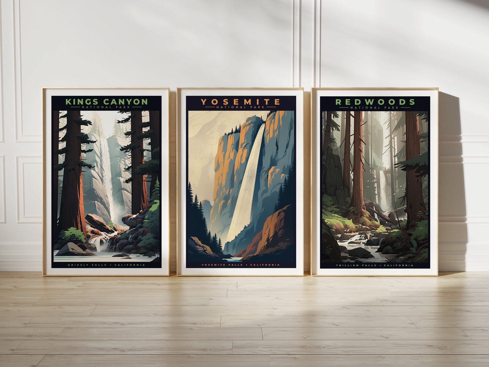 24 National Park Prints Bundle | Iconic Waterfalls | Posters | Print at ...