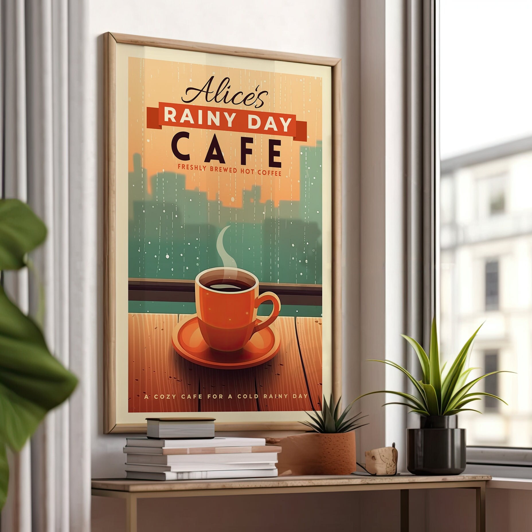 Custom Coffee Cafe Print Trendy Wall Art Digital Download - Etsy