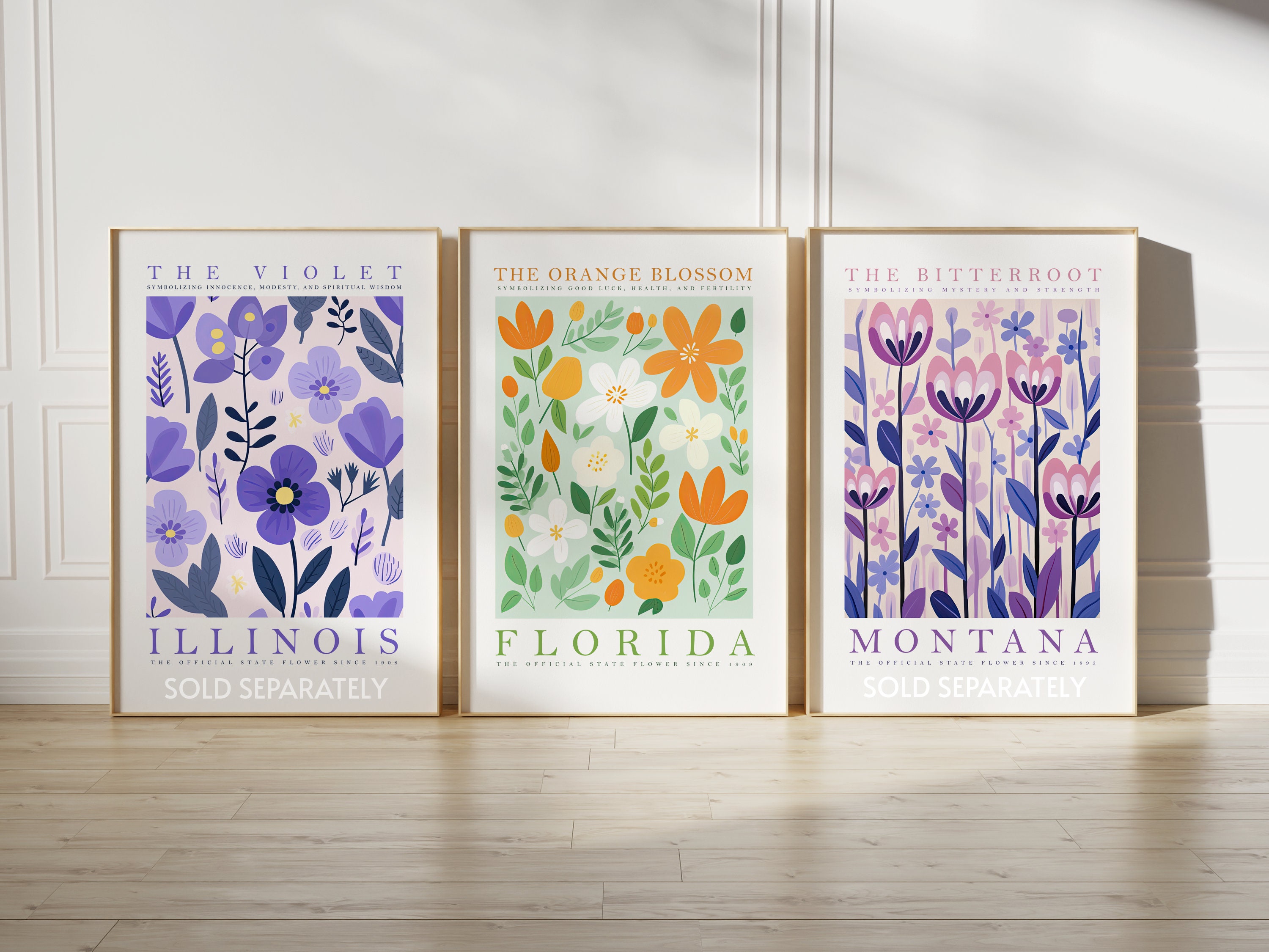 Florida State Flower Print, the Orange Blossom, Flower Prints, Trendy ...