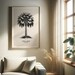 Florida Sabal Palm, State Tree, Vintage Sketch, Tree Poster, Antique ...