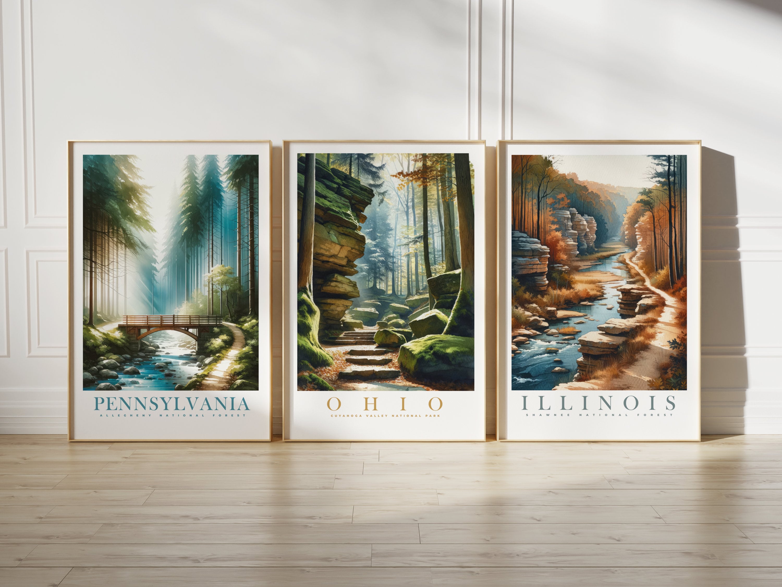 50 U.S. States Watercolor Prints, Bundle, Print at Home Wall Art ...