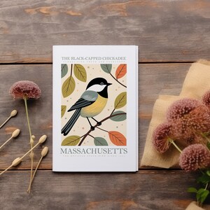 Massachusetts State Bird Print | Chickadee | Print at Home | Wall Art ...