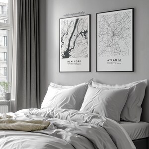 Atlanta City Map | 10 Color Variations | City Map Prints | Instant ...