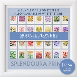 Indiana State Flower Print | Peony | Flower Prints | Trendy Floral ...
