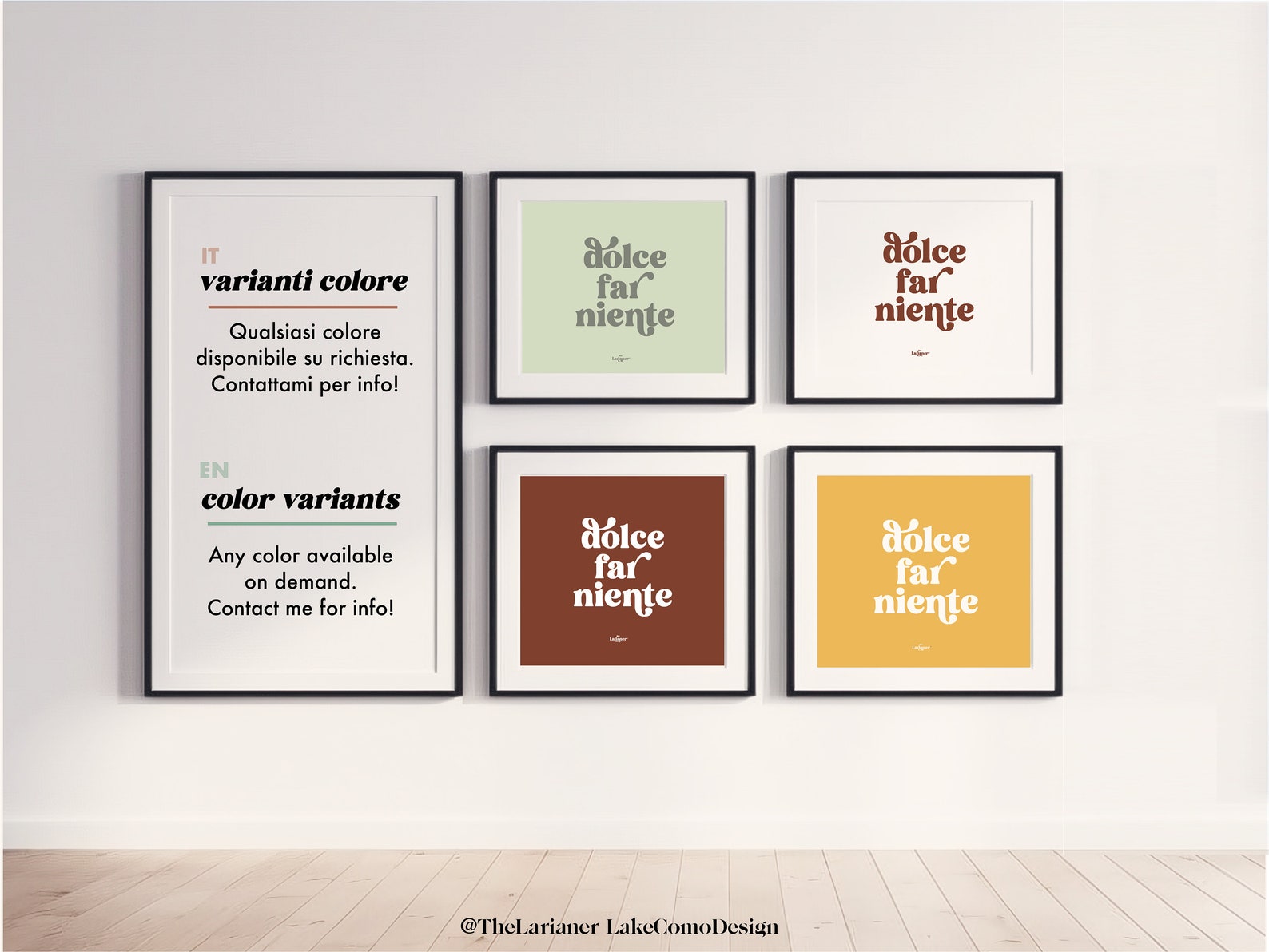 Dolce Far Niente Printable Poster Versatile Italian Wall Art Minimalist ...