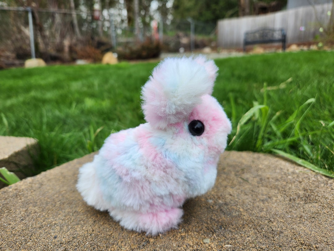 Realistic Bunny Stuffed Animal, Fluffy Crochet Plush, Finished Crochet ...