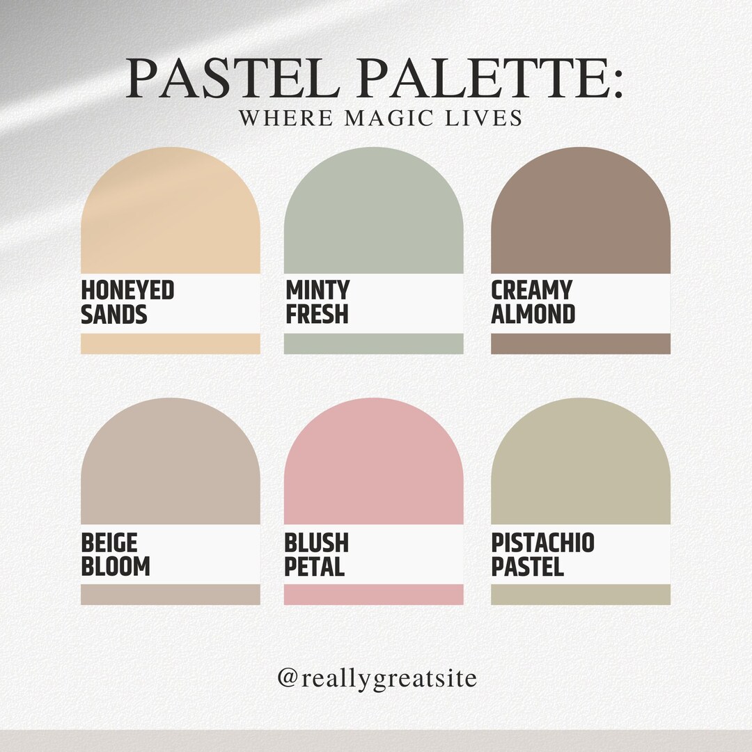 Pastel Aestetic Color Palette Instagram Post, Color Palette ...