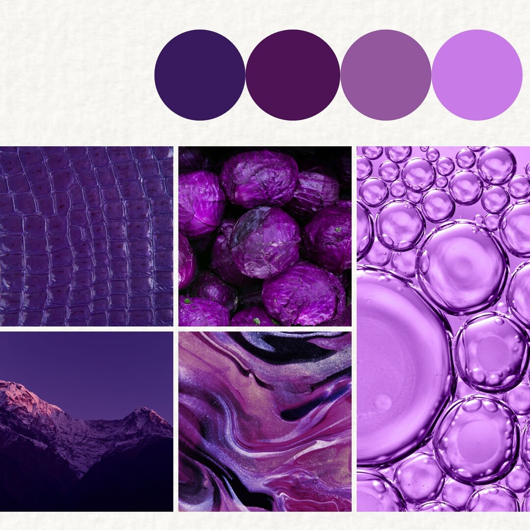 Purple Aestetic Color Palette Instagram Post, Color Palette ...