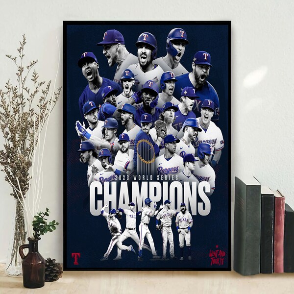 Poster Texas Ranger Are World Series Champions 2023 - Etsy