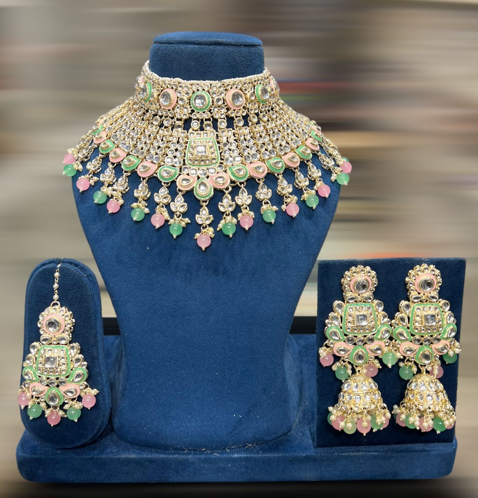Heavy Kundan Bridal Sets, Sabyasachi Designer Kundan Set/green Kundan ...