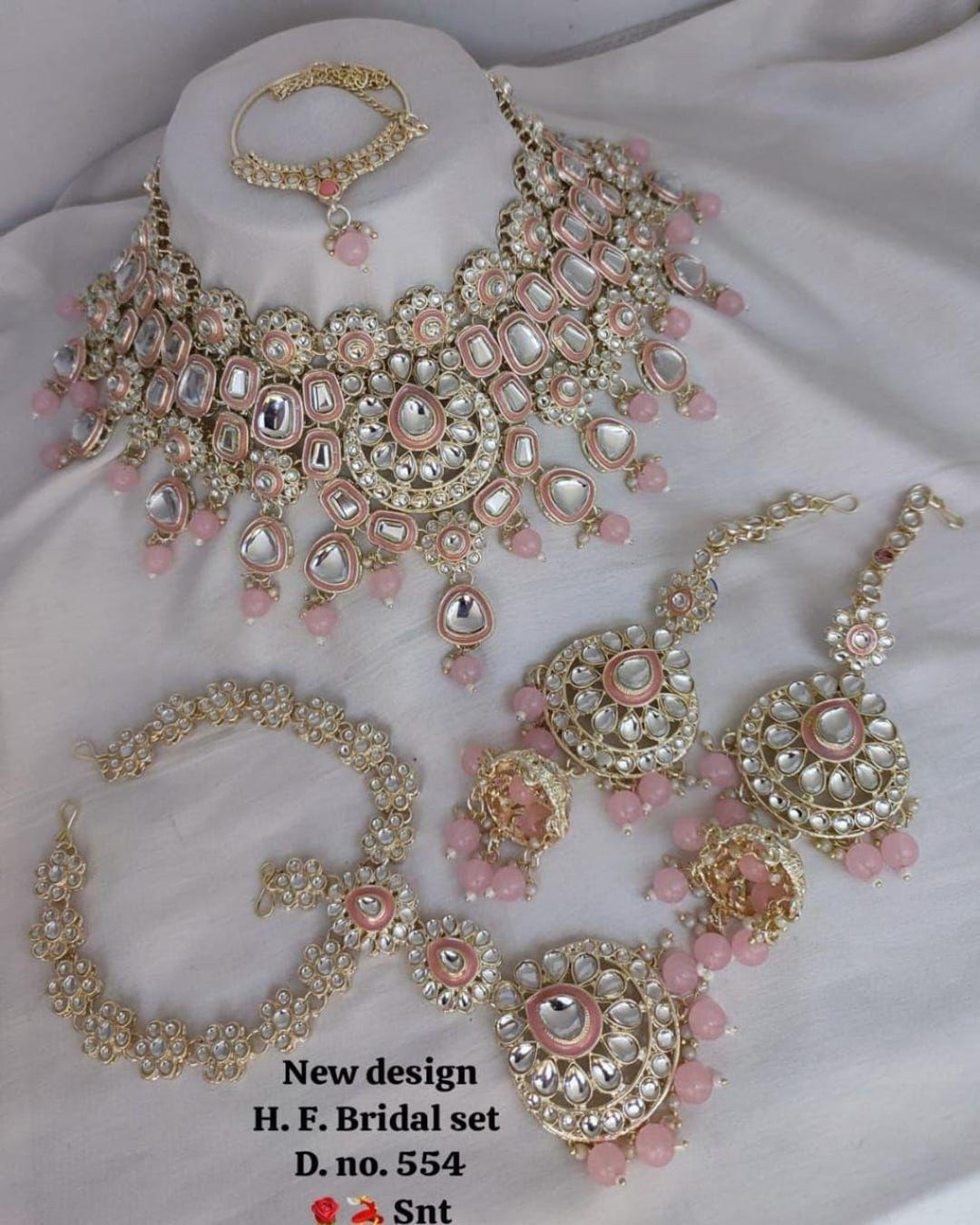 Full Kundan Bridal Sets,sabyasachi Designer Kundan Set/green Kundan ...