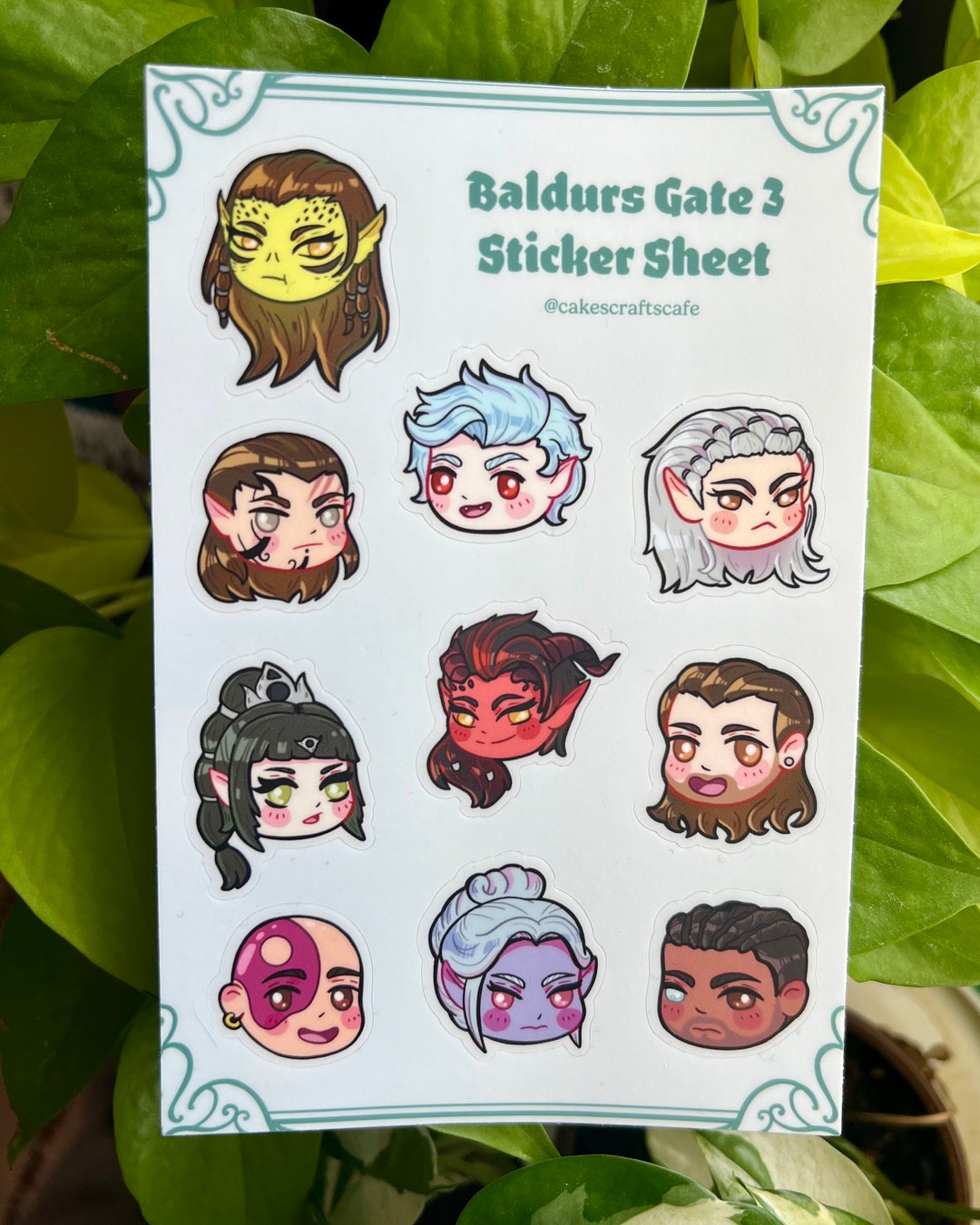 Baldurs Gate 3 Companions Vinyl Matte Die-cut Sticker Sheet Videogames ...