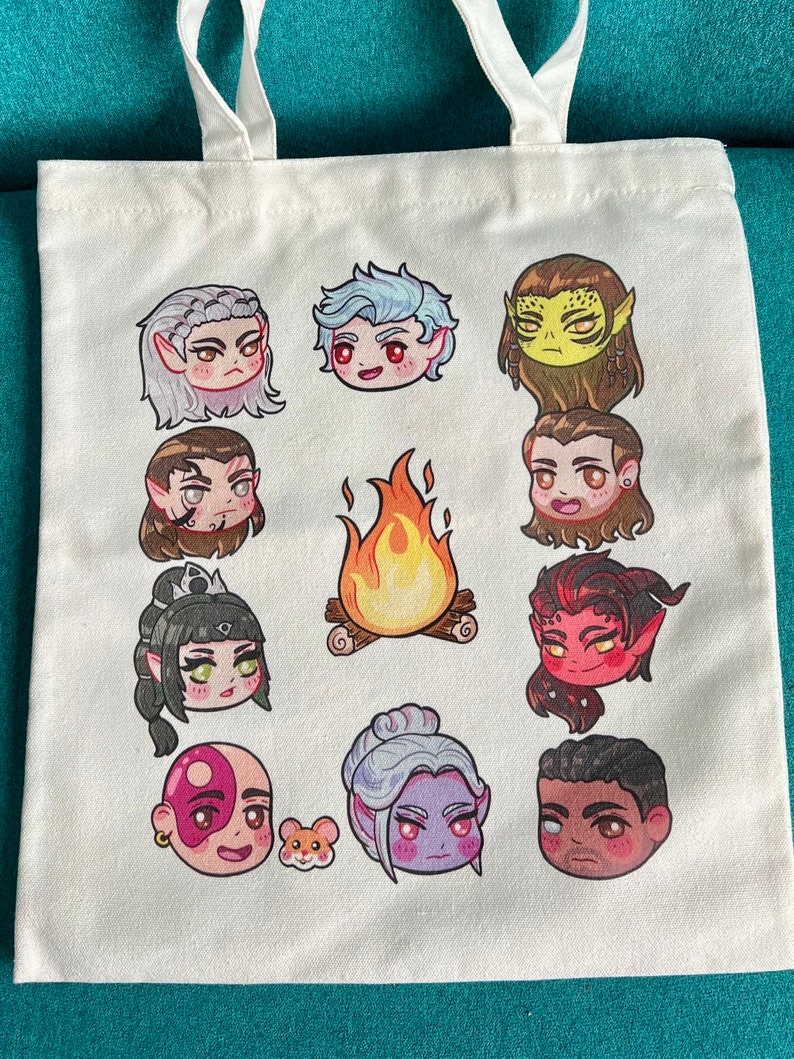 Baldurs Gate 3 Long Rest Canvas Tote Bag BG3 Videogame - Etsy