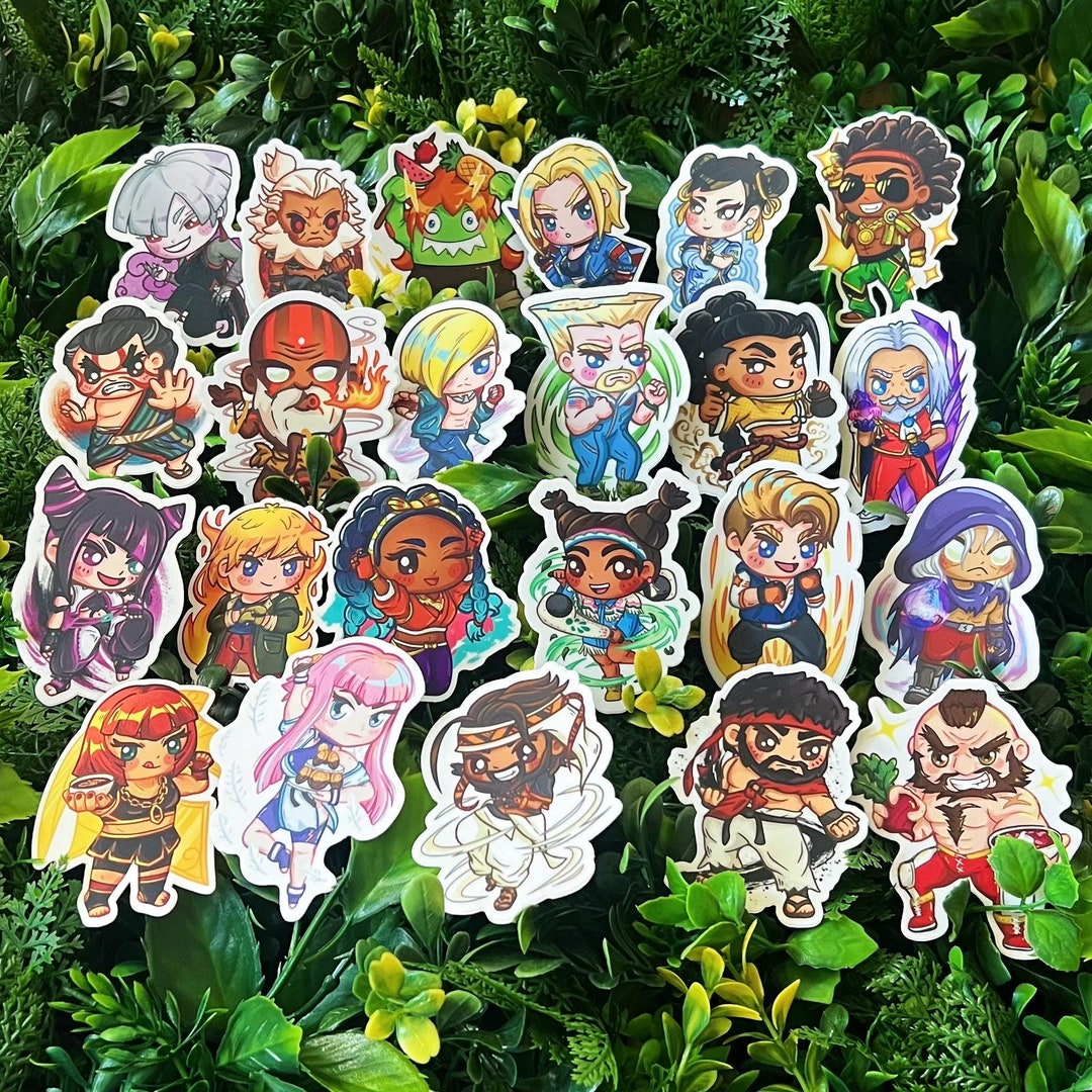 Street Fighter 6 Characters Vinyl Die-cut Stickers SFVI SF6 Kawaii ...