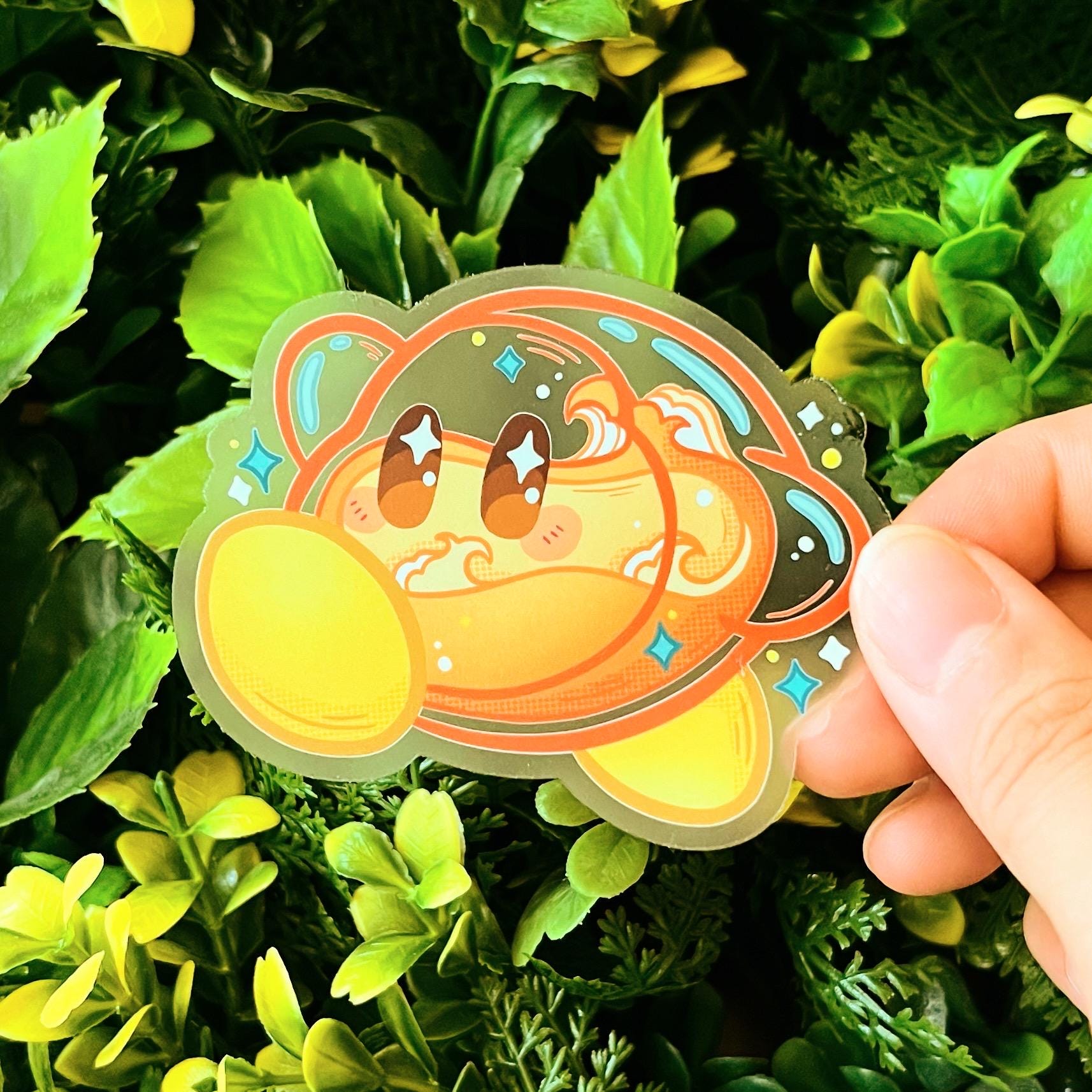 Waddle Dee Vinyl Clear Sticker Kawaii Videogames JRPG Kirby - Etsy