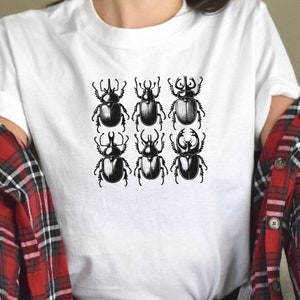 Funny Beetle Shirt, Entomology Bug T-shirt, Goblincore Insect Tshirt ...