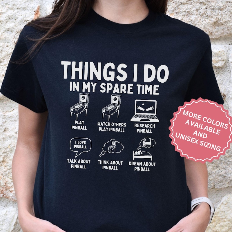 Vintage Pinball Tshirt - Etsy UK