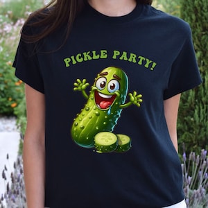 Pickle Party Dill Pickle Shirt for Pickle Lover, Funny Canning Tee ...