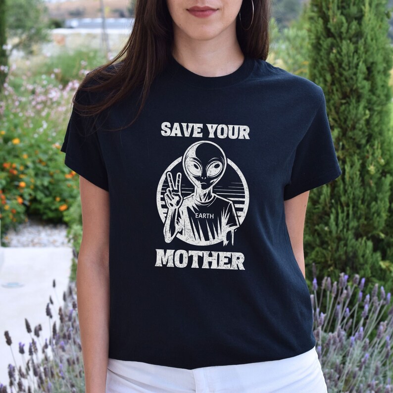 Funny Alien Shirt, Cute Outer Space Tee, Alien Lover Gift, Abduction ...