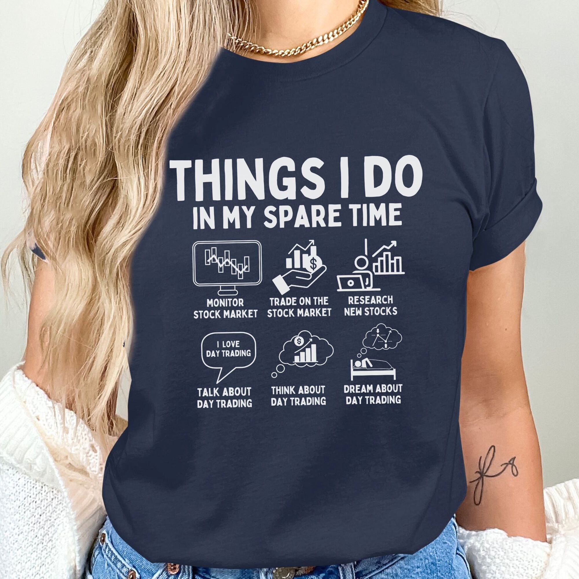 Funny Things I Do in My Spare Time Day Trading Shirt, Stock Market Tee ...