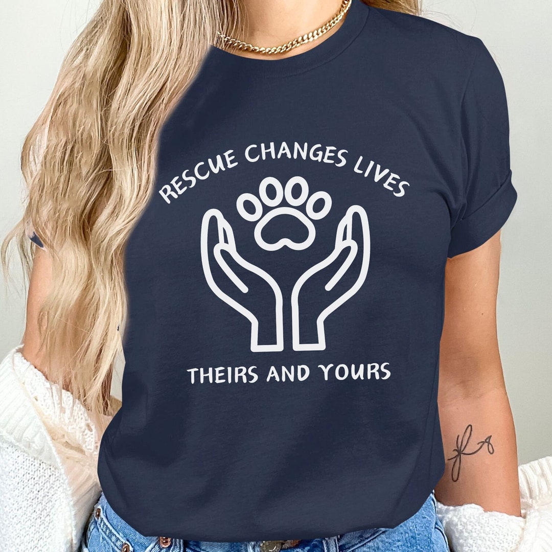 Animal Rescue Awareness Shirt, Dog Adoption Tshirt, Foster Support a ...