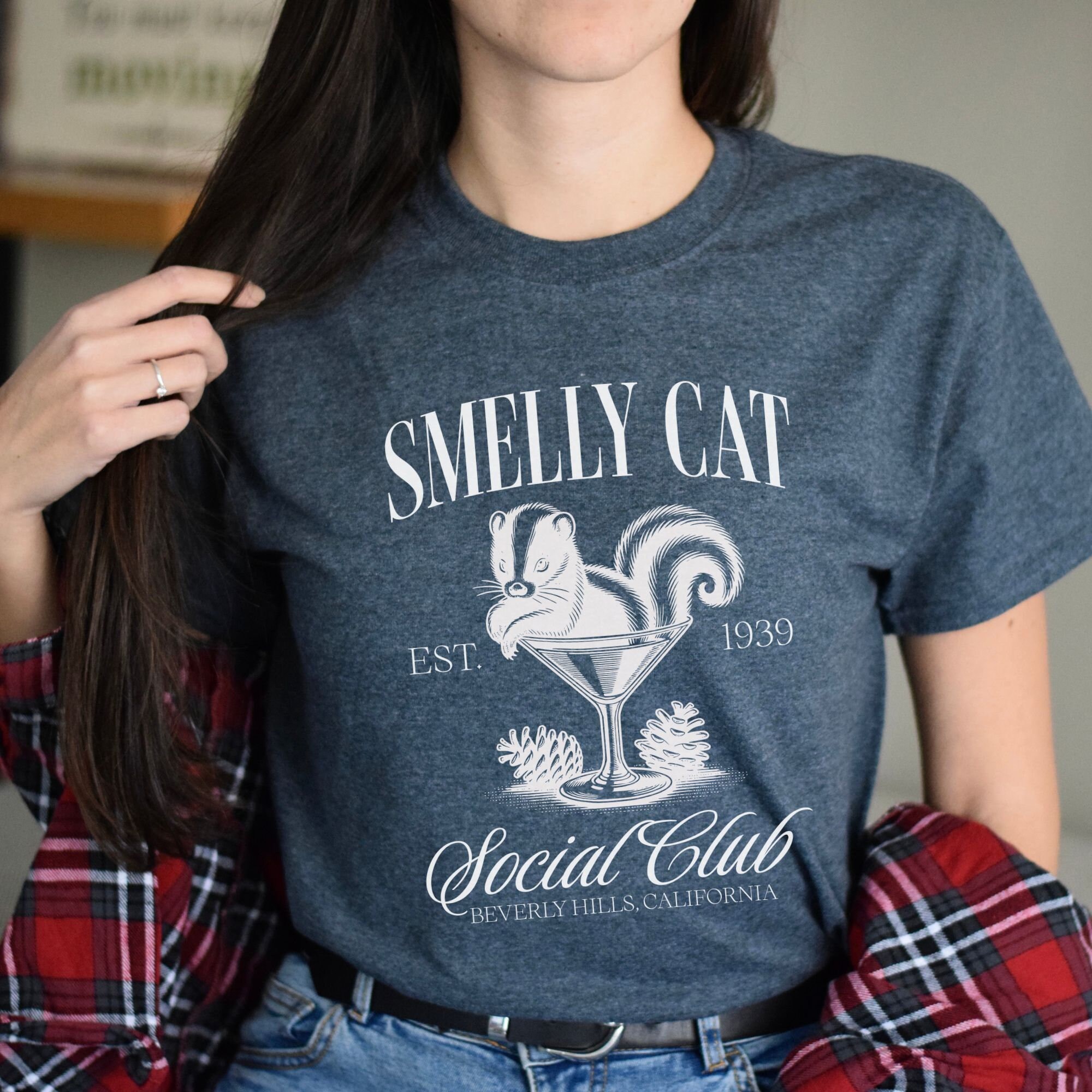 Cute Skunk Social Club Shirt for Cocktail Lover, Funny Smelly Street ...