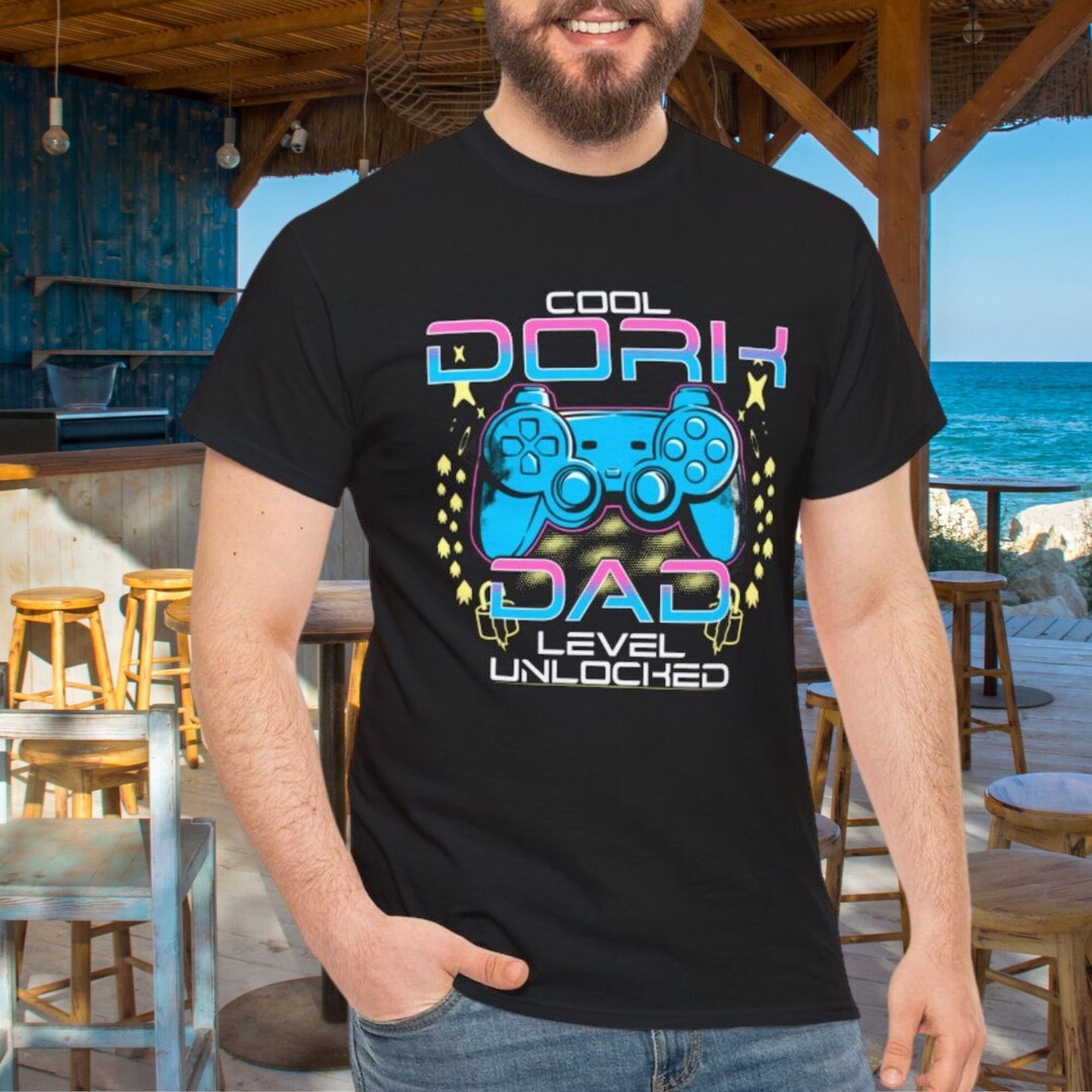 Cool Dork Dad Shirt, Gamer Dad T-shirt, 2026 Fathers Day Gift, New Dad ...